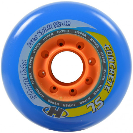 Concrete + Grip x4 80mm 84A HYPER Skates Wheels