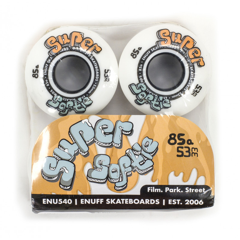 super softie 55mm 85a black roue skate enuff skateboard