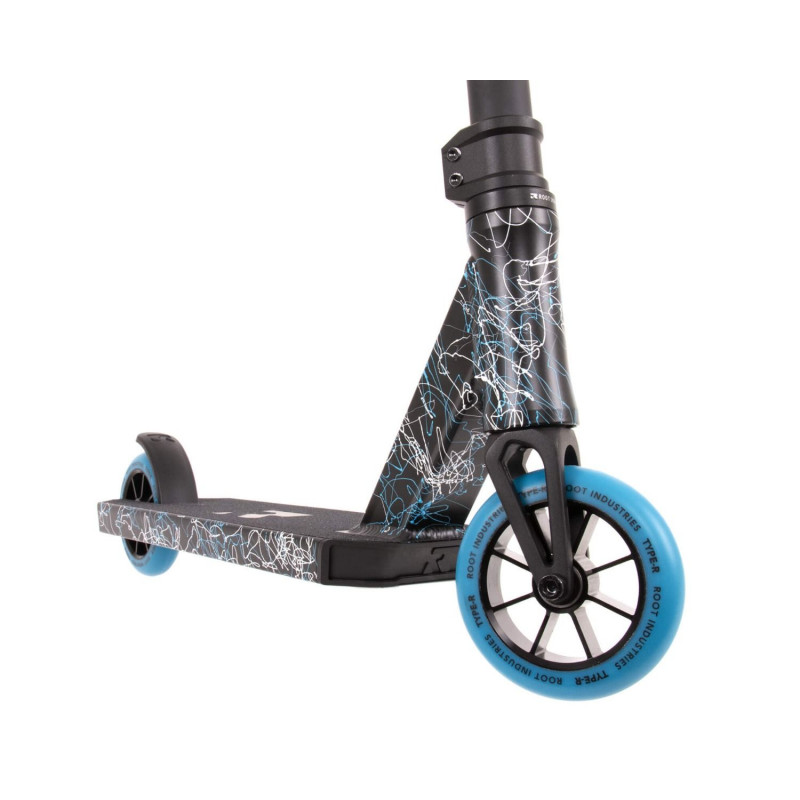 Mini Freestyle Scooter ROOT Type R Splatter Blue