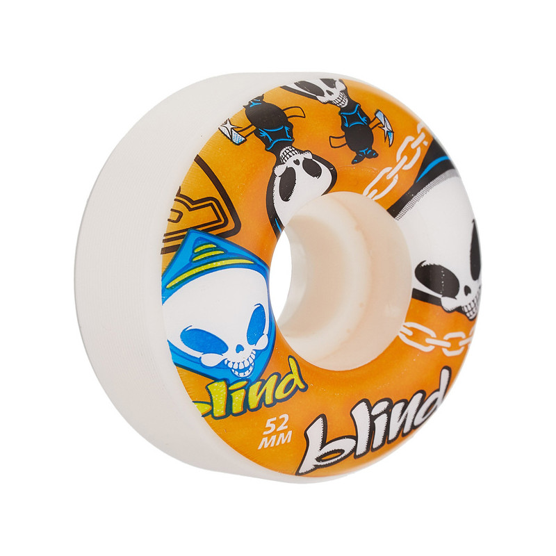 Random Orange 52mm BLIND Skateboard Wheels