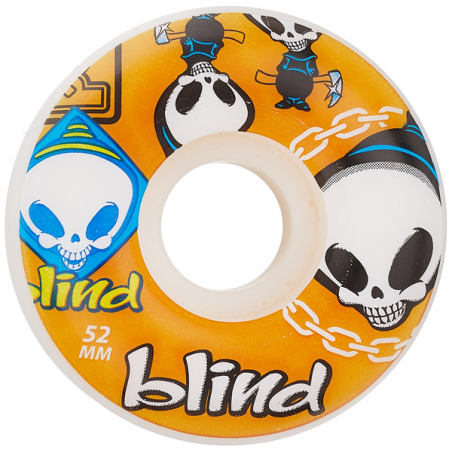 Random Orange 52mm BLIND Skateboard Wheels