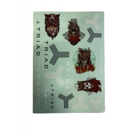 Plaque Stickers TRIAD Scooter