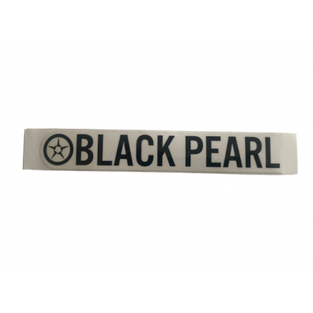 BLACK PEARL Text Logo Sticker