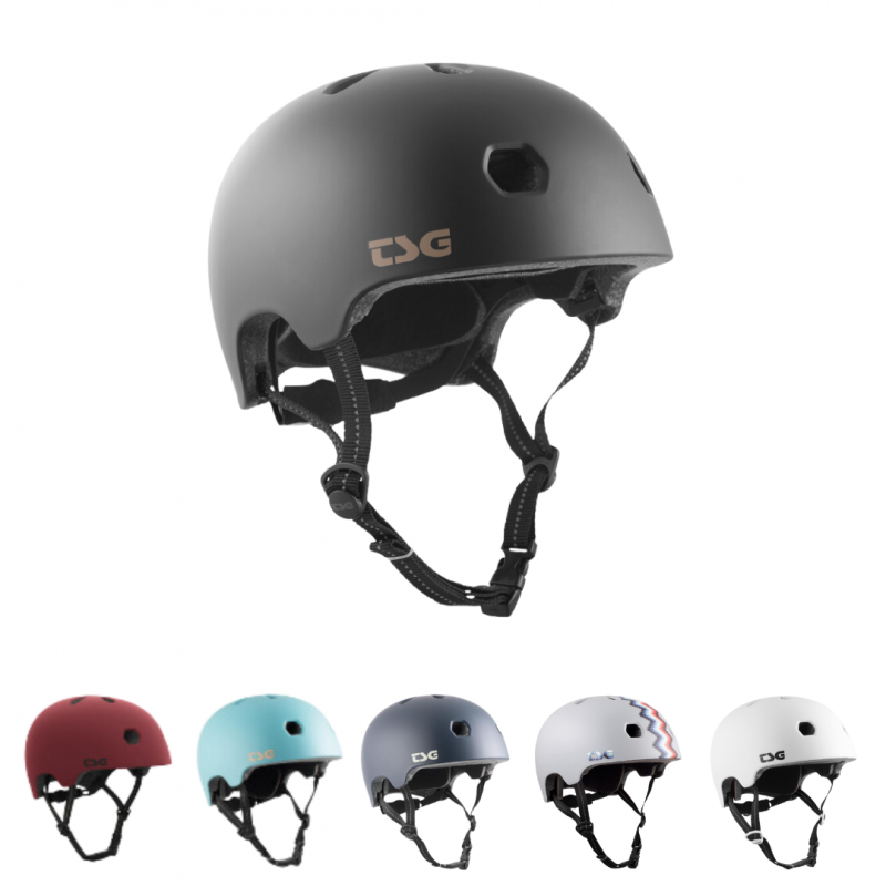 meta noir CASQUE TSG reglable SOLID COLOR