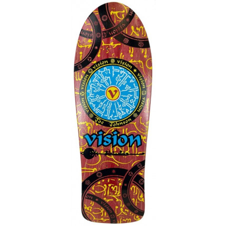 Vision Joe Johnson Hieroglyphics Deck 10.25" x 30.75" – Brown