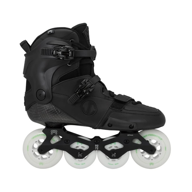 SL SEVEN BLACK – Freestyle Skates with Flex Cuff & Carbon Shell – FR Skates