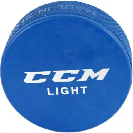 CCM Light Blue Training Puck – 124 g Lightweight Ice Hockey Puck – U9